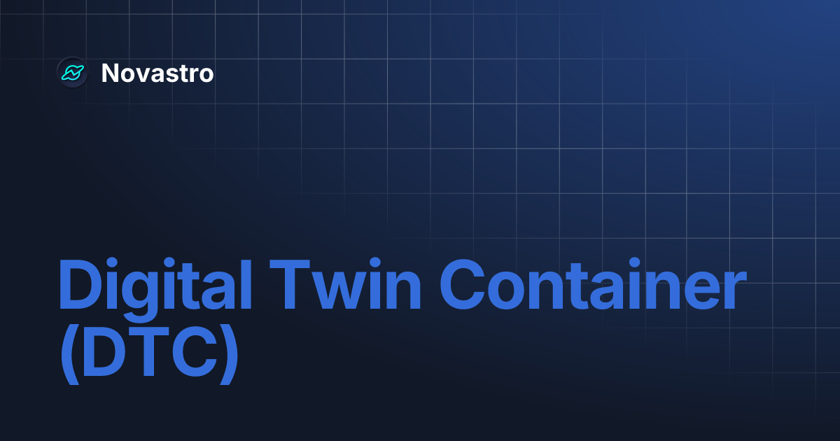 Digital Twin Container (DTC) | Novastro