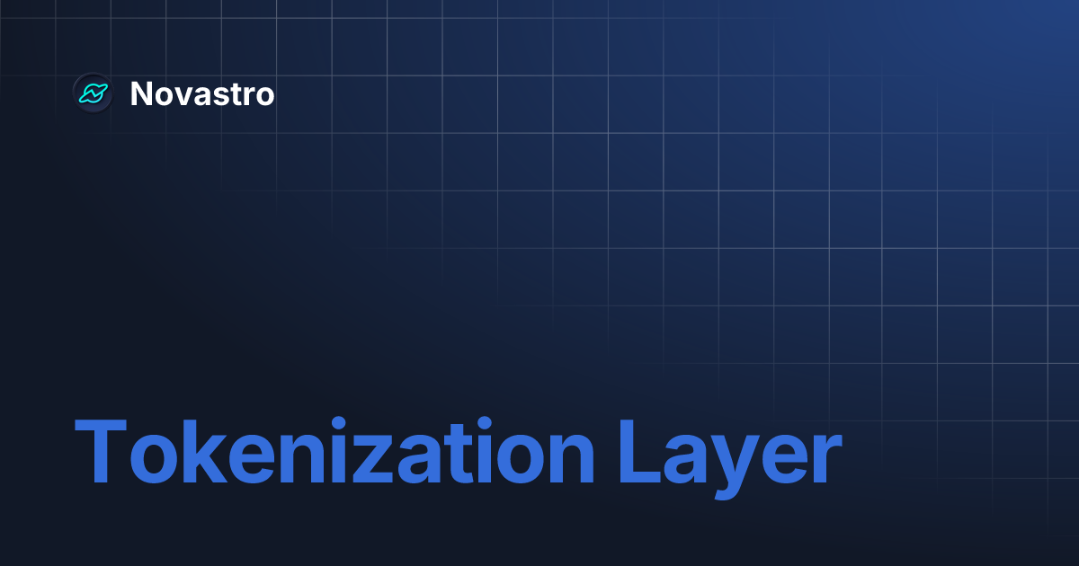 Tokenization Layer | Novastro